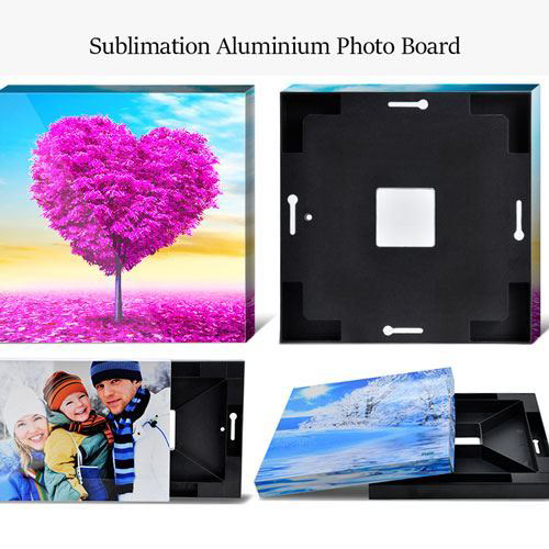 Sublimation Aluminium Photo Panel 25*25cm - Gloss White