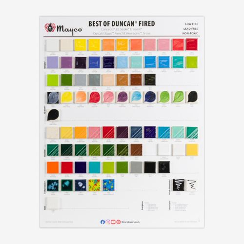 Best of Duncan Fired Tile Reference Chart