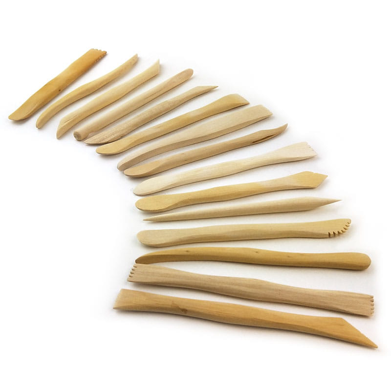 Clay Sculptural Knife Set 15pc