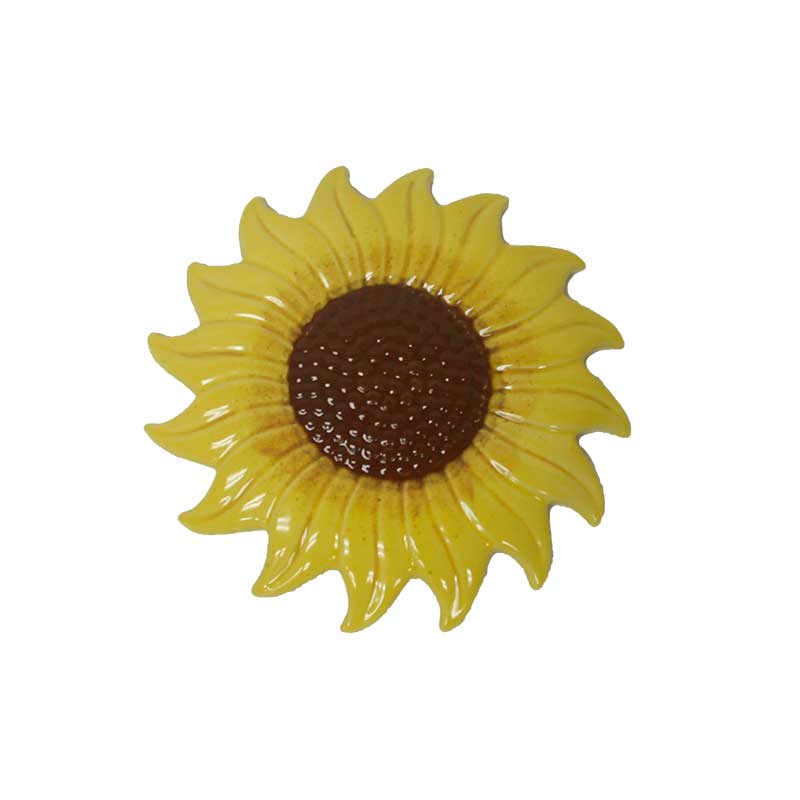 Ceramic Bisque Sunflower Plaque 8pc