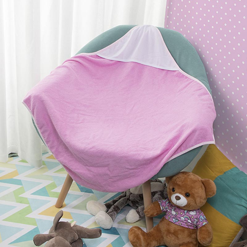 Sublimation Baby Hooded Towel - Pink